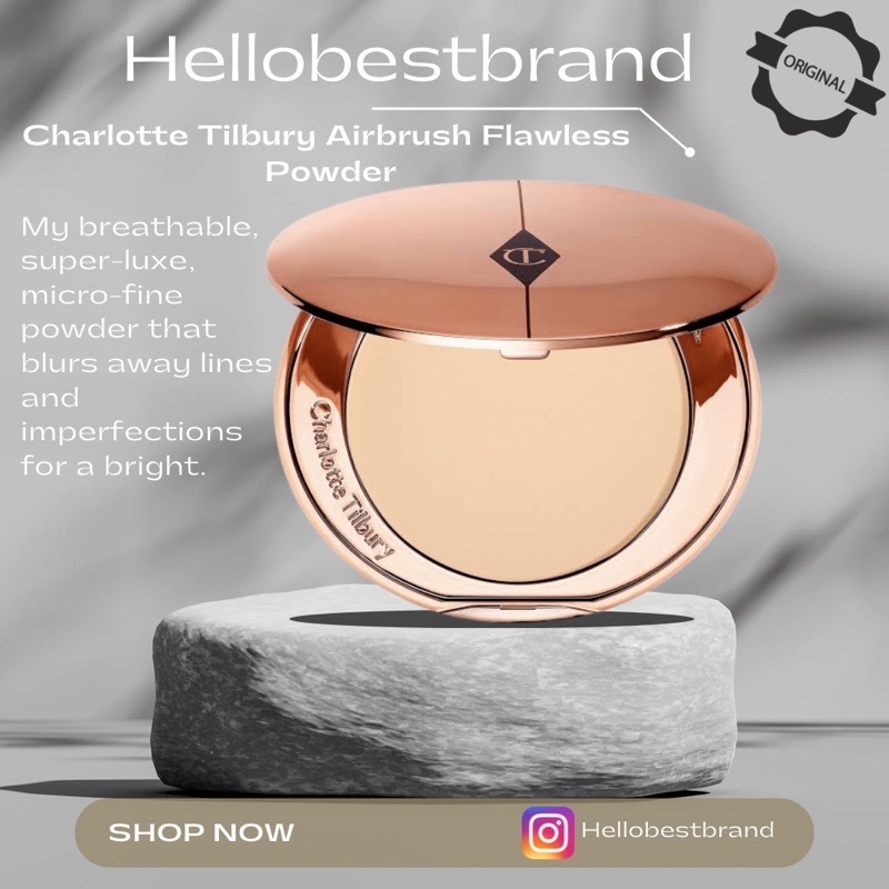 Jual CT Charlotte Tilbury AirBrush Flawless Finish Powder | Shopee ...