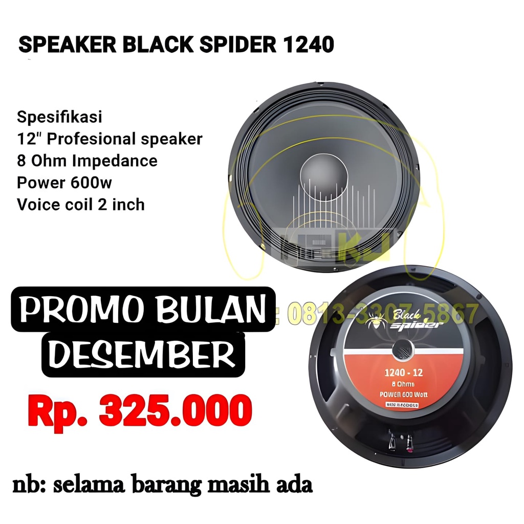 Jual SPEAKER BLACK SPIDER 1240 12INCH spiker black spider 1240 - 12 ...