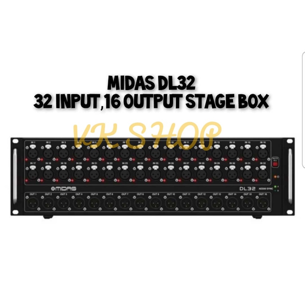 Jual MIXER AUDIO MIDAS STAGE BOX DL 32 / DL32 / DL-32 ORIGINAL | Shopee ...