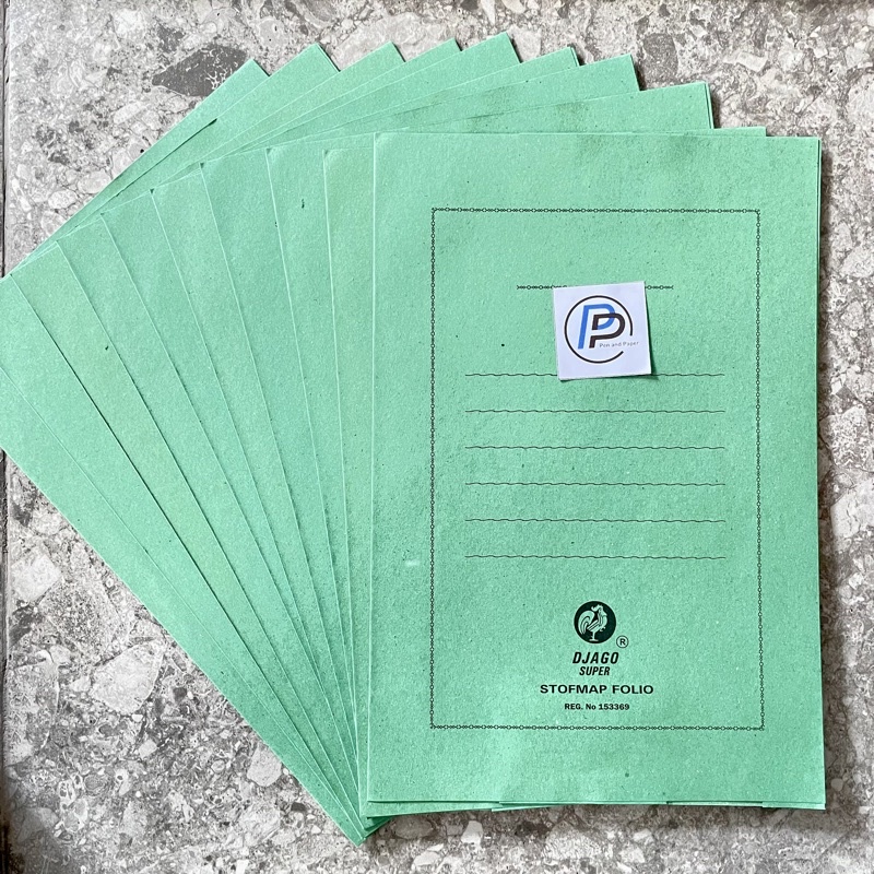 Jual Map Kertas Dokumen Stop Map Folder File Djago Hijau 1 Pack ...