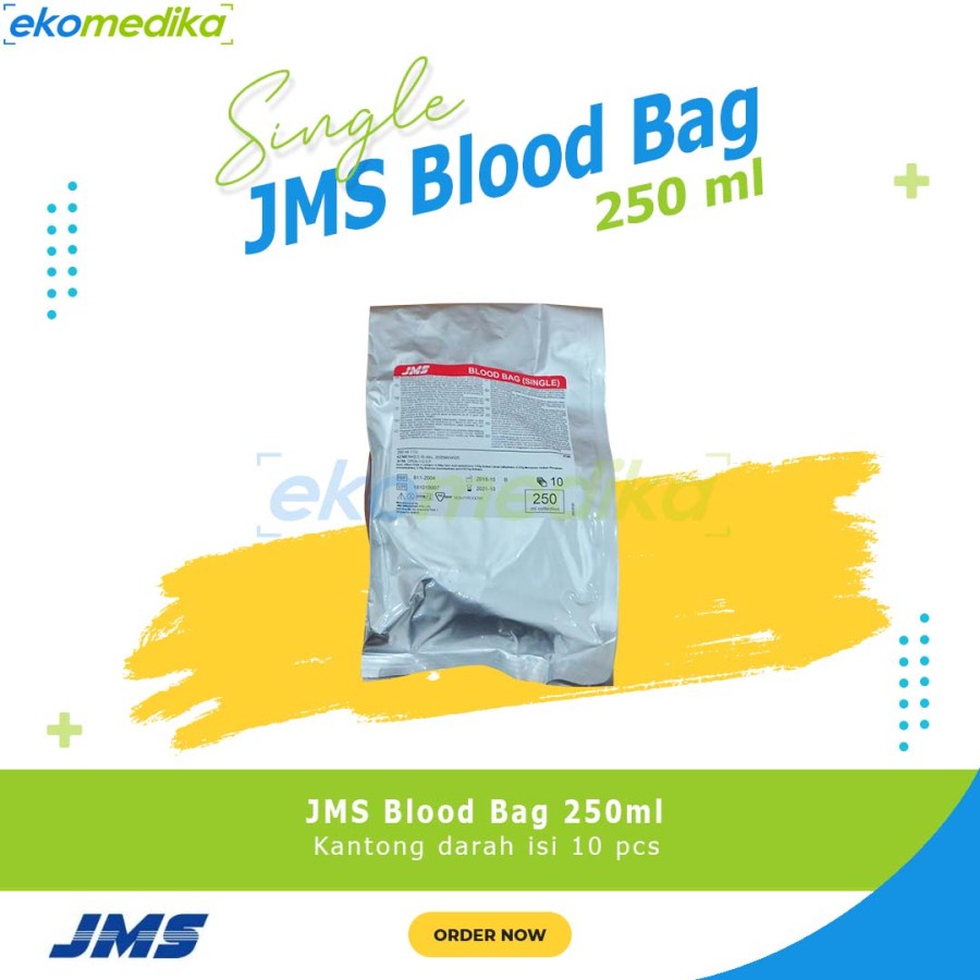 Jual Kantong Darah 250 cc, 350cc JMS Blood Bag Single 250 ml JMS - Blood Bag 350ml - Kantong ...