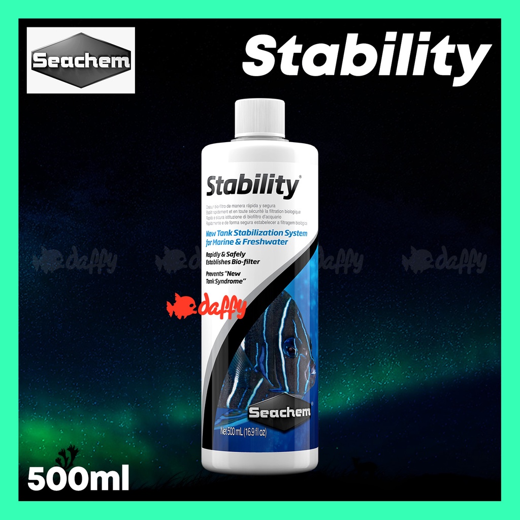 Jual Seachem STABILITY 500 ml (bacteria biofilter) bakteri starter akuarium kolam | Shopee Indonesia