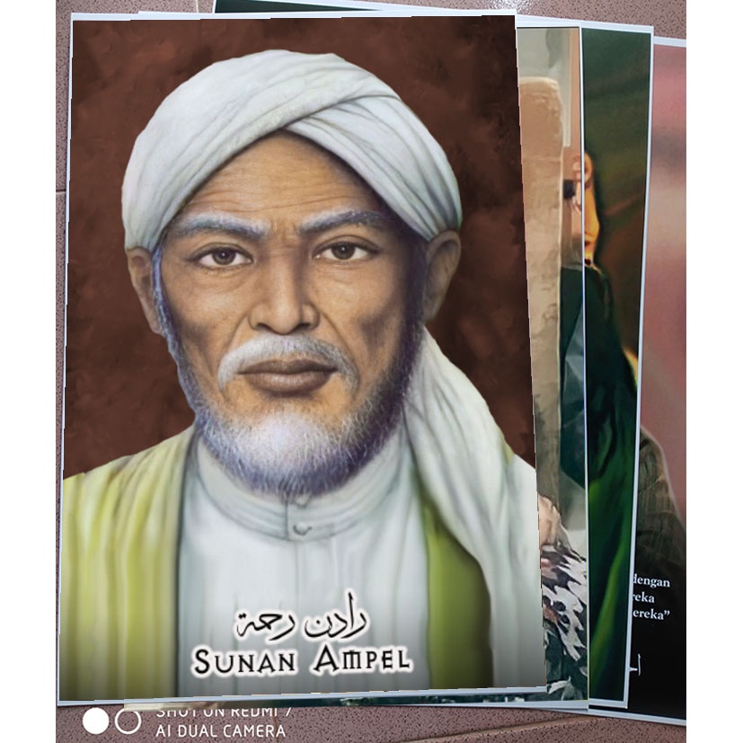 Jual poster ukuran 40x50cm Sunan Ampel BAHAN BAGUS LUSTER CETAK UV GAMBAR TAJAM AWET ANTI GORES ...