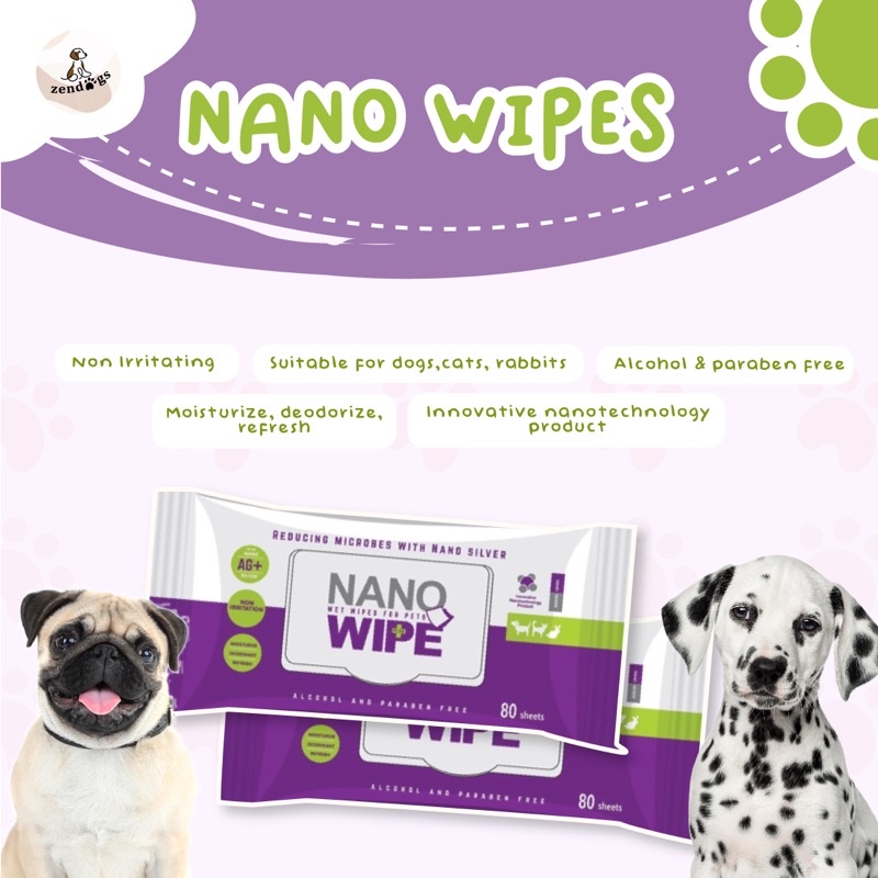 Jual Tisu Basah Hewan Pet Wipes - Nano Wipe | Shopee Indonesia