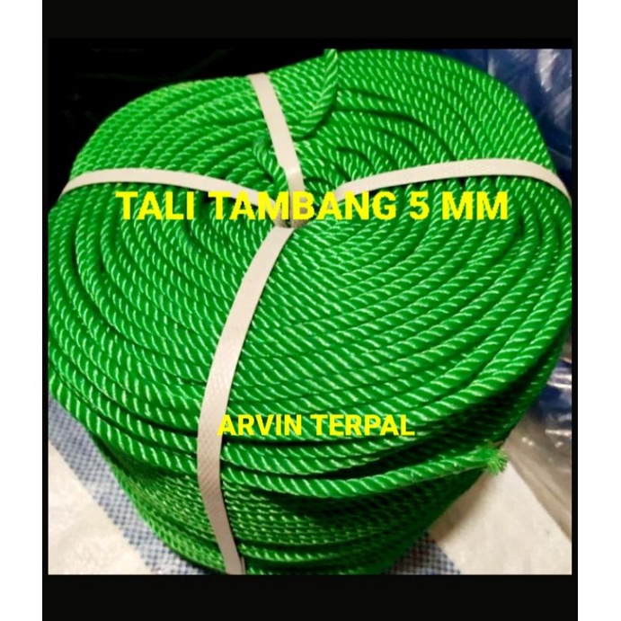 Jual 1 ROLL Tali Tambang Plastik OTOPUS Ukuran 5mm Panjang 200 Meter / tali sawah / tali ...