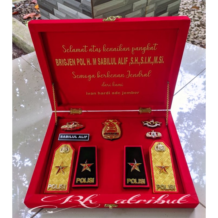 Jual Pangkat brigjen satu set box exclusive | costom request | set ...