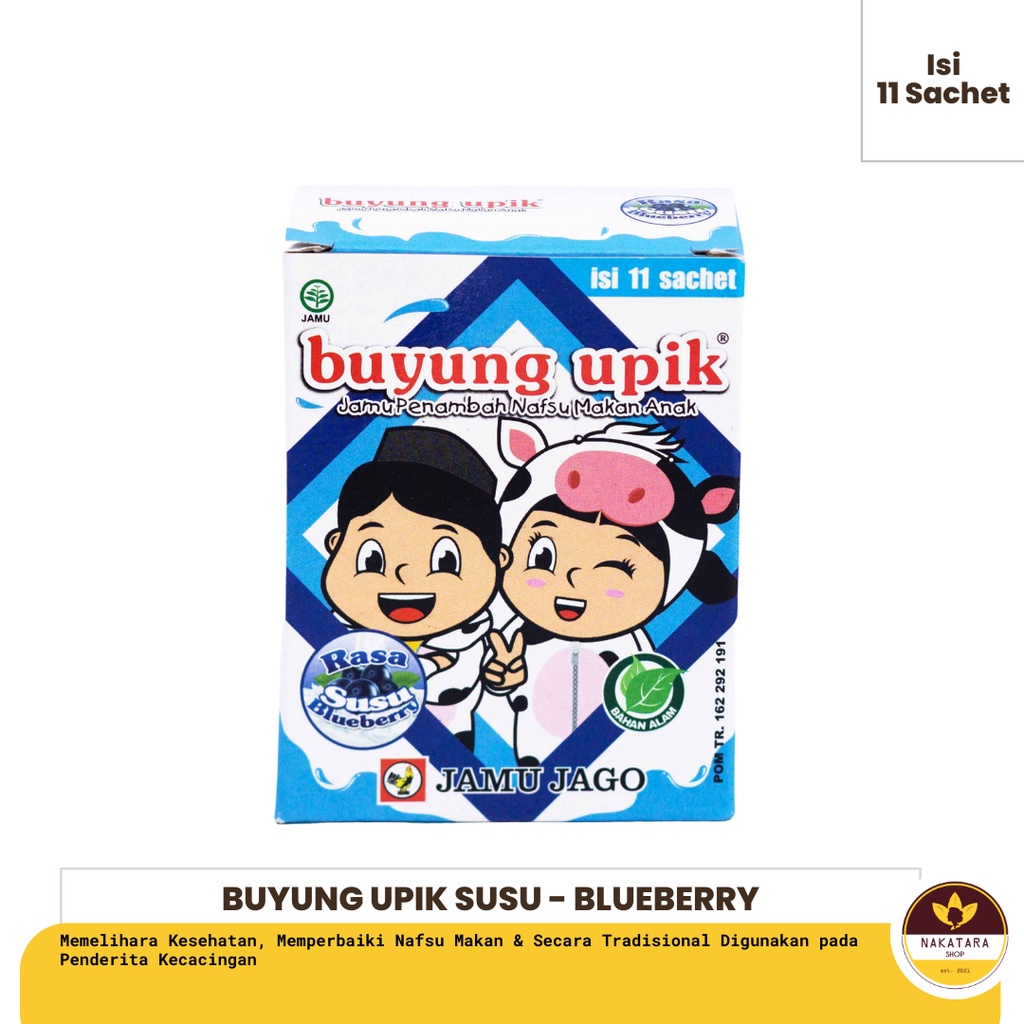 Jual Buyung Upik SUSU isi 11 Sachet (Jamu Penambah Nafsu Makan ANAK ...