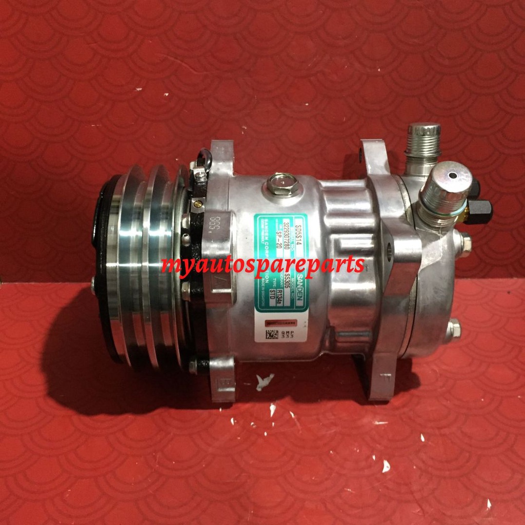 Jual KOMPRESOR AC Mobil SD508 24V COMPRESSOR UMUM ASLI SANDEN 508 24 ...