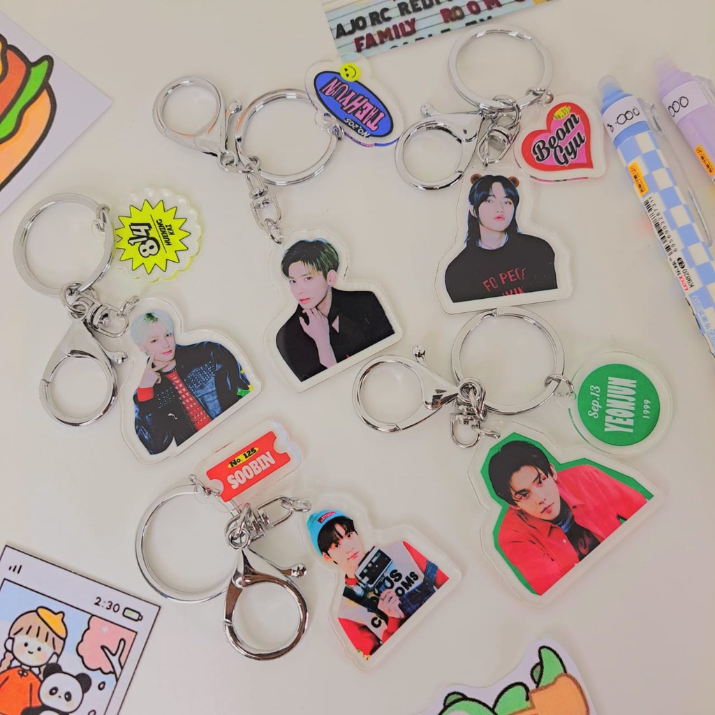 Jual Keychain TXT Series Gantungan Kunci Keyring 2 Bandul Akrilik ...