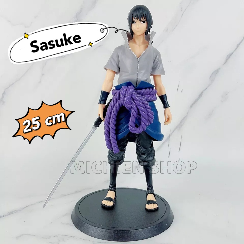 Jual ACTION FIGURE NARUTO SASUKE KAKASHI ITACHI TOPPER CAKE MAINAN ...
