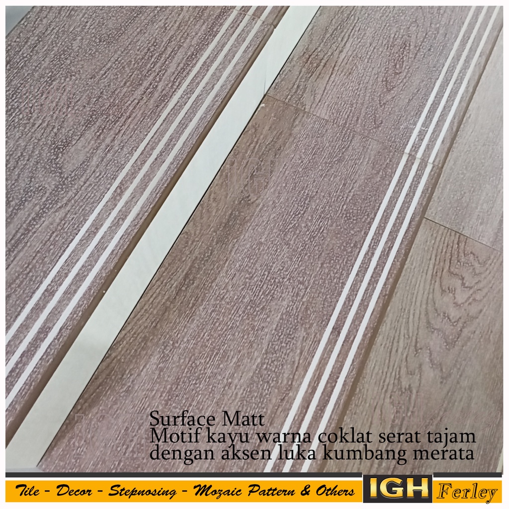 Jual Stepnosing Granit 30x60 Motif Kayu Coklat Mahoni Lantai Tangga ...