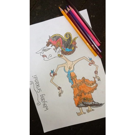 Jual lukisan gambar joki wayang srikandi | Shopee Indonesia