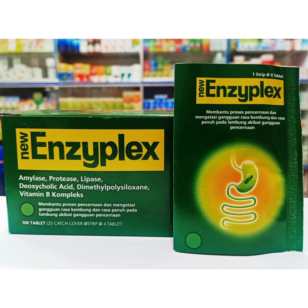 Jual New Enzyplex 𝟏 𝐒𝐓𝐑𝐈𝐏 𝐈𝐒𝐈 𝟒 𝐓𝐀𝐁𝐋𝐄𝐓 - Mengatasi Mual dan Rasa ...