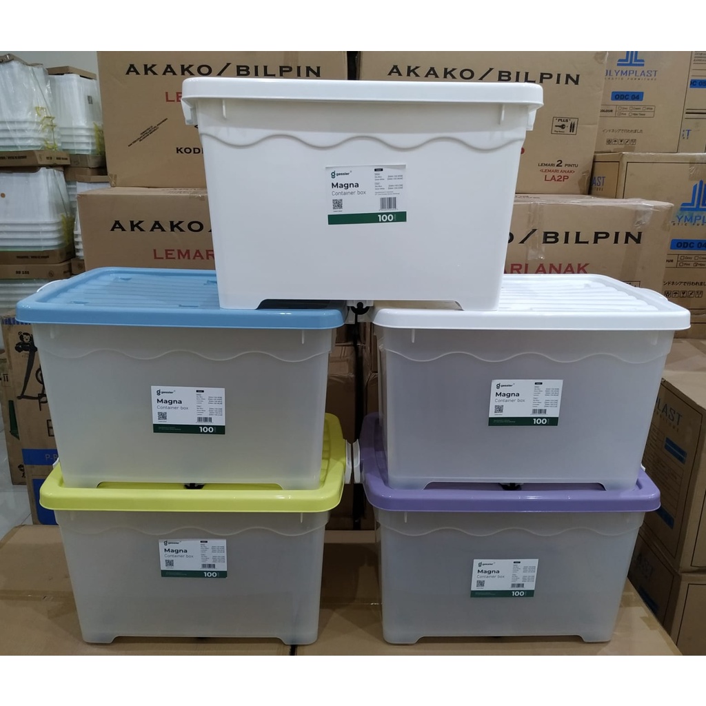 Jual Box container hongta 135 / 130 / 100 / 40 liter plastik ( roda ...