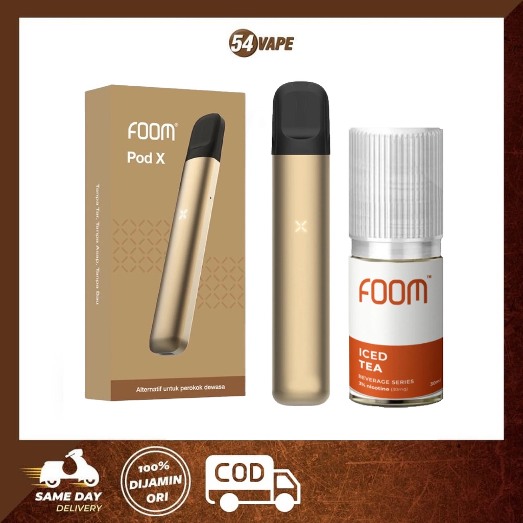 Jual Foom X Pod Starter Kit + Liquid Foom 30ml | Shopee Indonesia