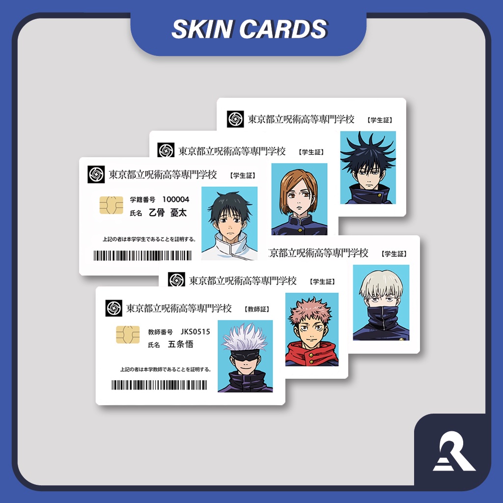Jual Skin Card Jujutsu Kaisen 0 ID Card Version (Skin / Sticker Kartu ...