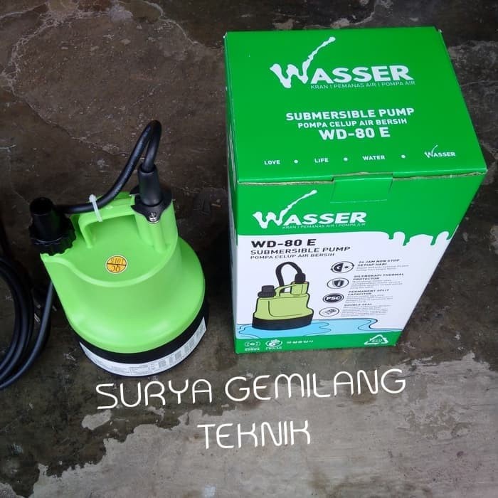 Jual Pompa Celup Wasser Wd-80E Submerible Pump 80Watt | Shopee Indonesia