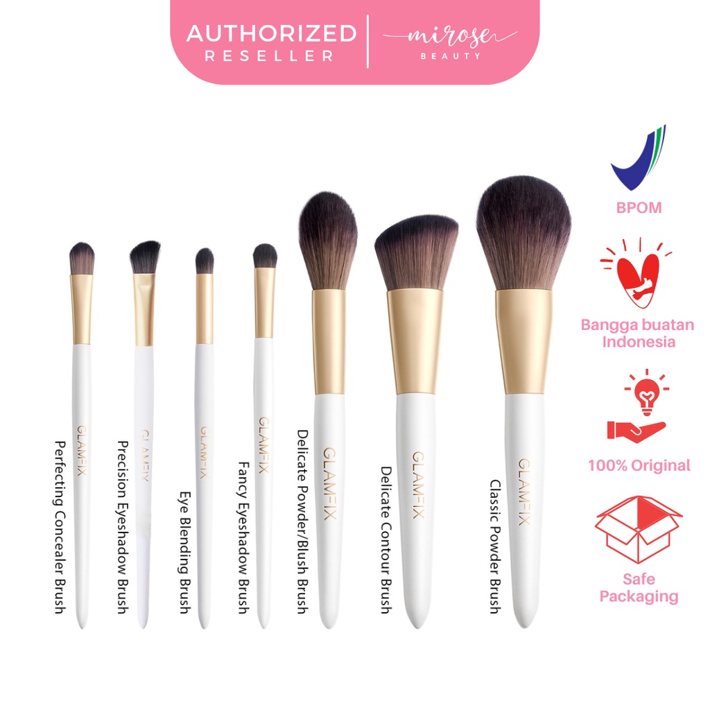 Jual YOU GLAMFIX Classic | Delicate | Glow | Fancy Brush / Kuas Makeup ...