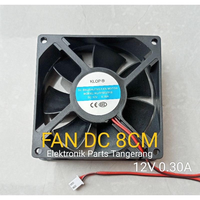 Jual FAN DC 12VOLT UKURAN 8CM KIPAS PENDINGIN 12V FAN DC 8CM FAN 8CM ...
