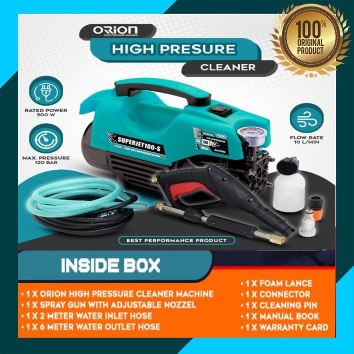 Jual {CityStore} ORIGINAL ORION SUPER JET Superjet 100s 100 s High Pressure Cleaner - Biru Laut ...