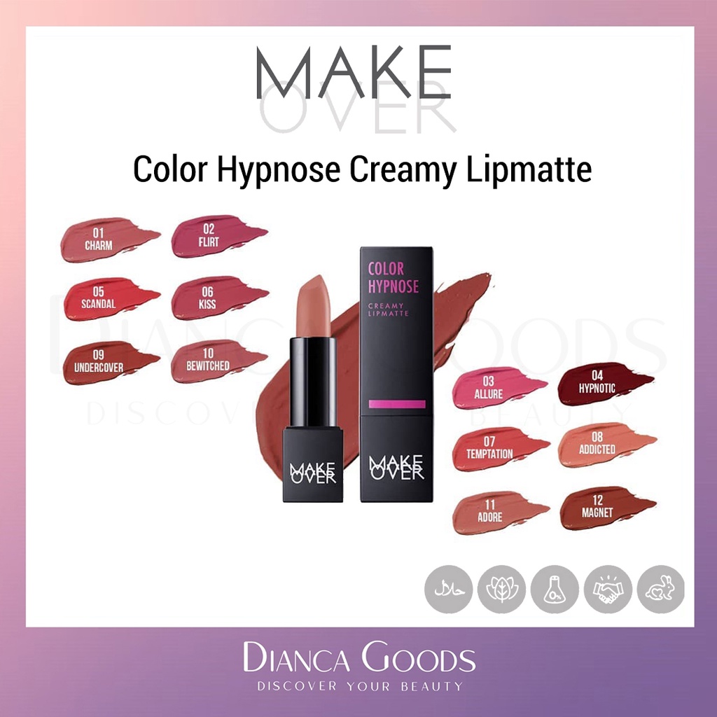 Jual MAKE OVER Color Hypnose Creamy Lipmatte Series | Allure / Hypnotic ...