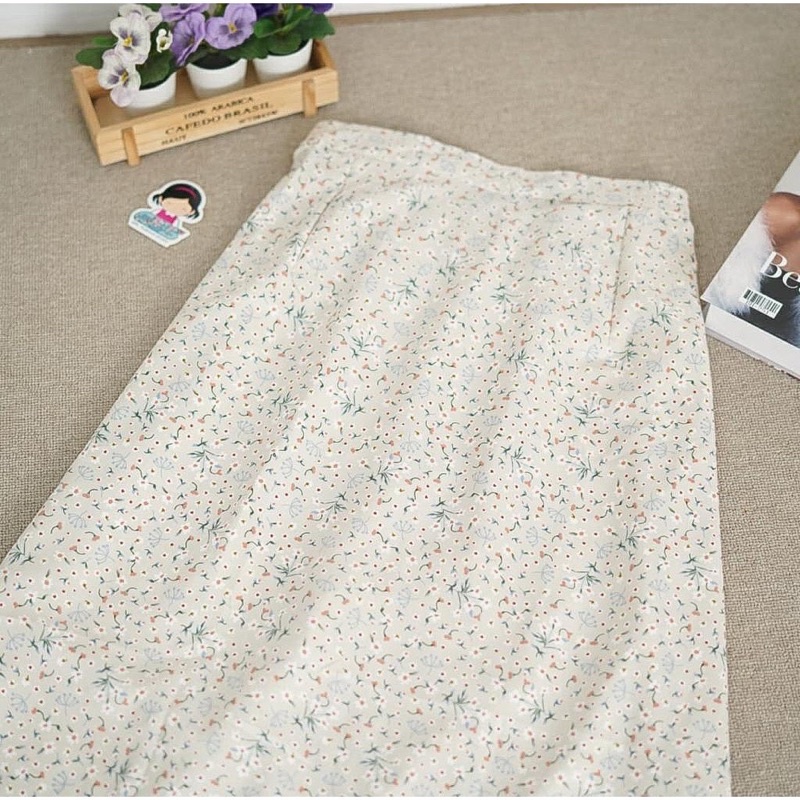 Jual FLORAL SKIRT JUMBO / ROK MOTIF BUNGA / SAKURA PATTERN SKIRT JUMBO ...