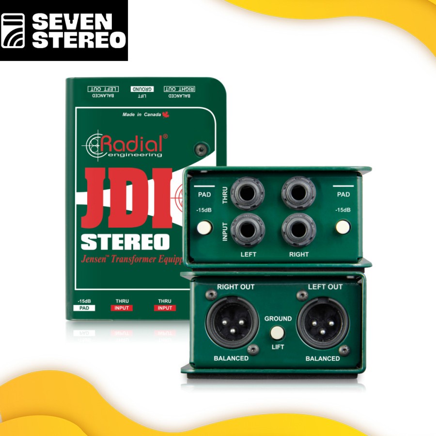 Jual Radial JDI Stereo 2-channel Passive Instrument Direct Box | Shopee Indonesia