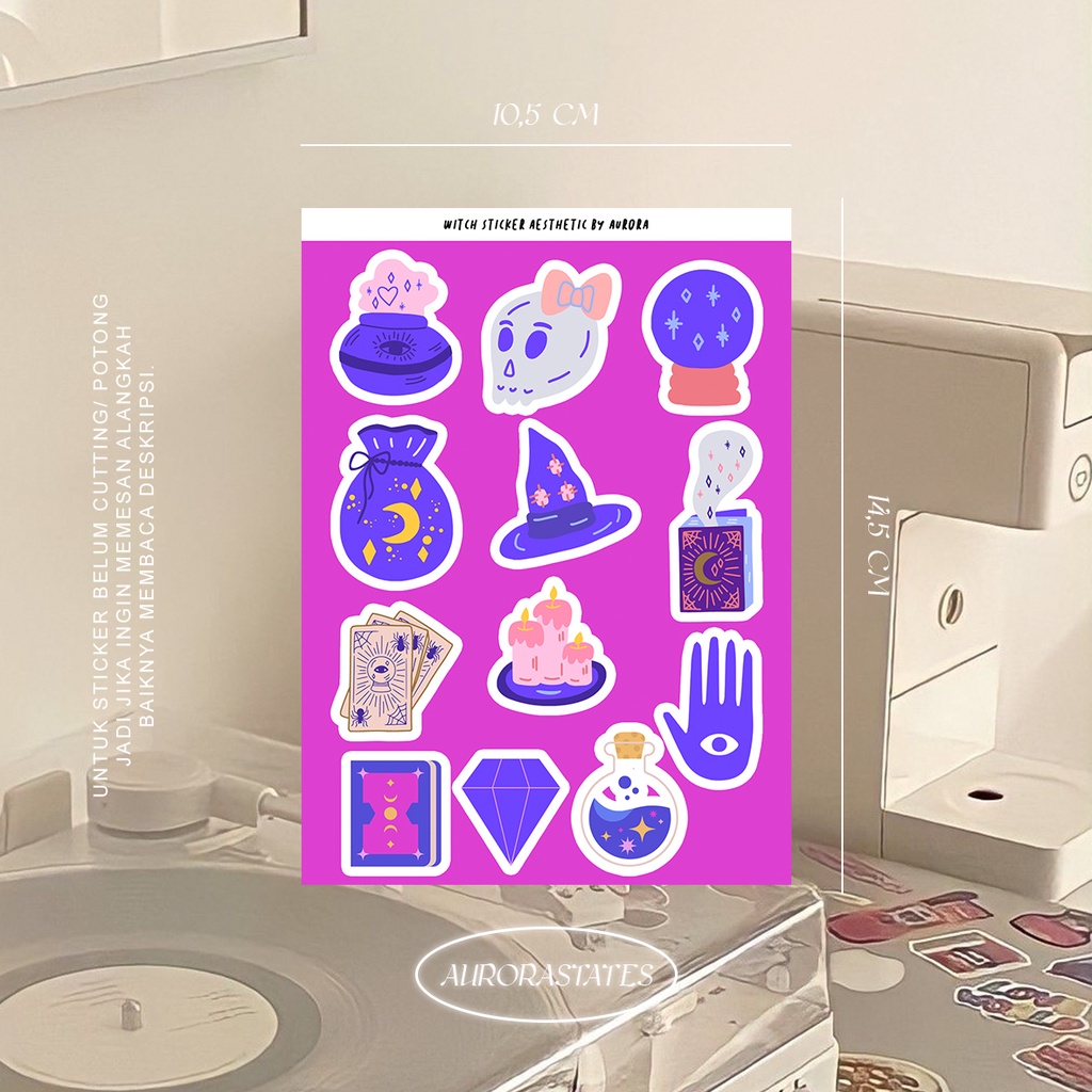 Jual Witch Sticker Aesthetic | Sticker Aesthetic Magic | stiker journal ...