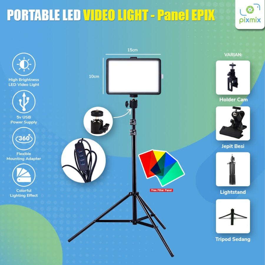 Jual Lampu Video LED Portable untuk Kamera & HP | Lighting Vlog ...