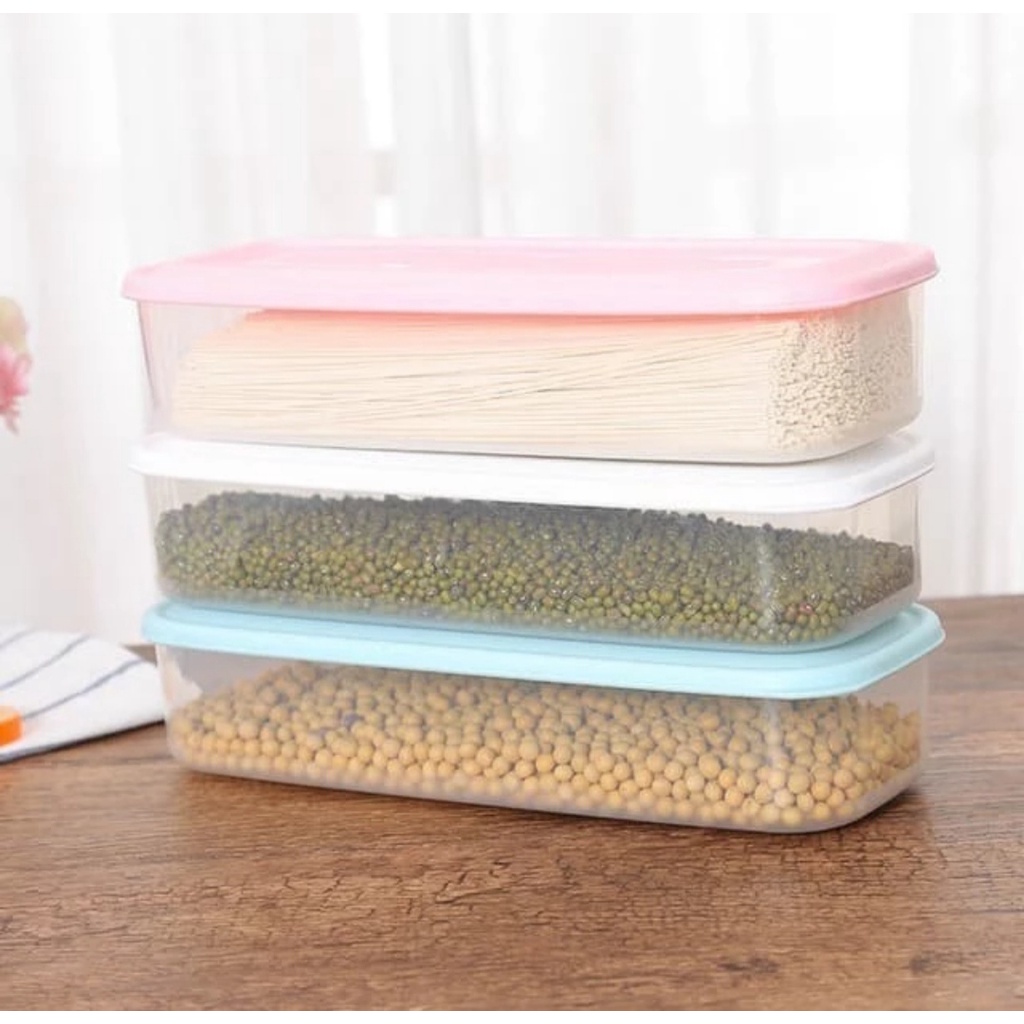 Jual Kotak makan kontainer penyimpan makanan food box storage putih ...