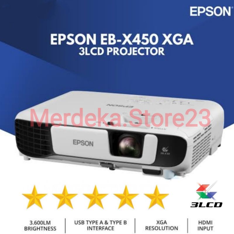 Jual PROYEKTOR EPSON EB-X450 XGA 3 LCD - PROJECTOR EPSON EB X 450 HDMI ...