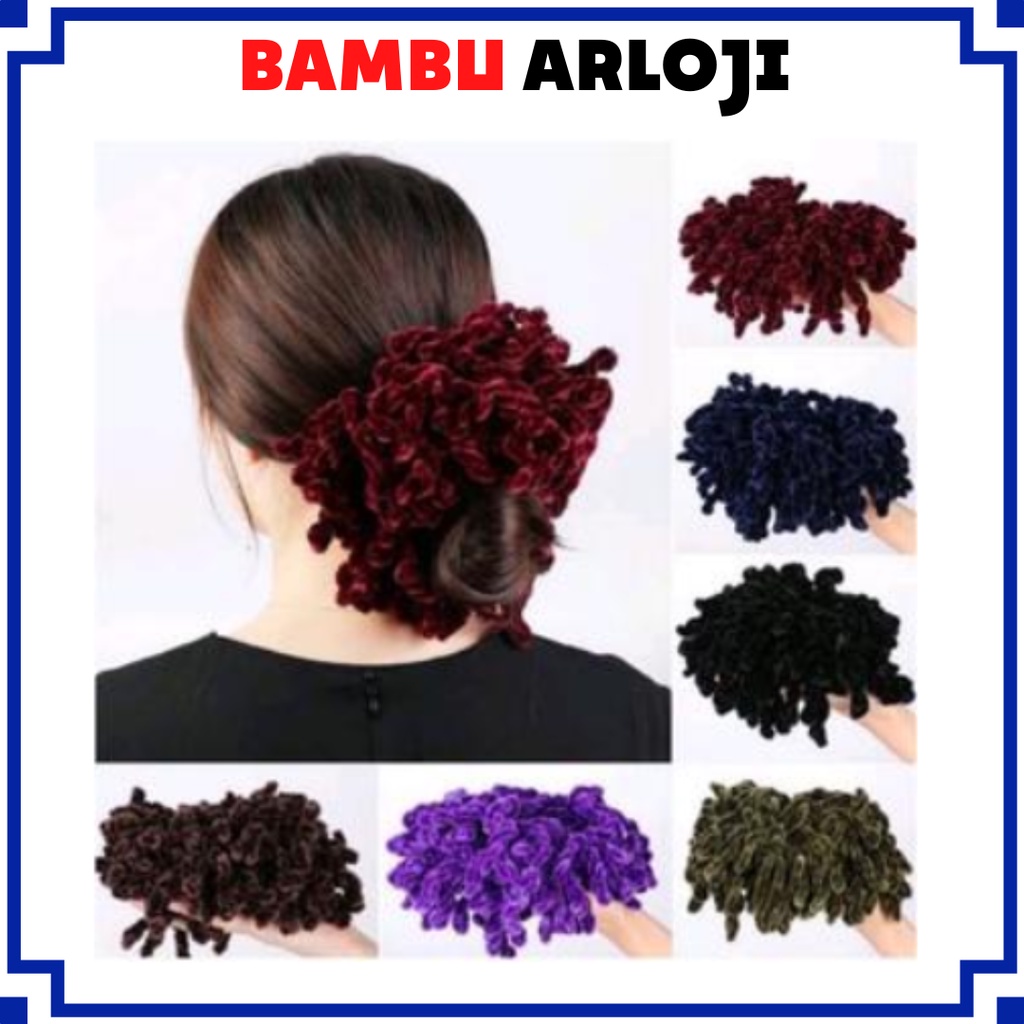 Jual BAJ Ikat Rambut Ubur-Ubur Kunciran Cendol Cepolan Hijab Scrunchie ...