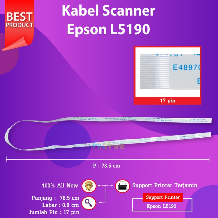Jual Kabel Scanner Epson L5190 Flexible Cable Head Scan Printer L5190 ...