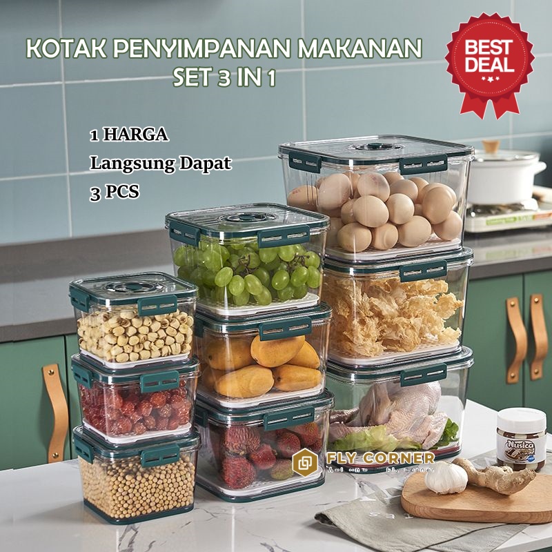 Jual RAK KULKAS AKRILIK KOTAK MAKANAN BOX CONTAINER ACRYLIC SAYUR DAN ...