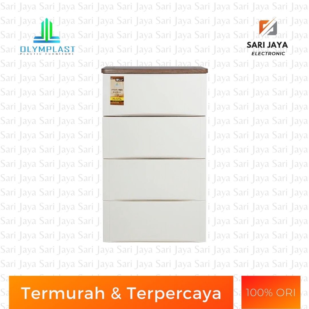 Jual Laci Modern Olymplast Drawer Cabinet Serbaguna 4 Susun - ODC 04-M ...