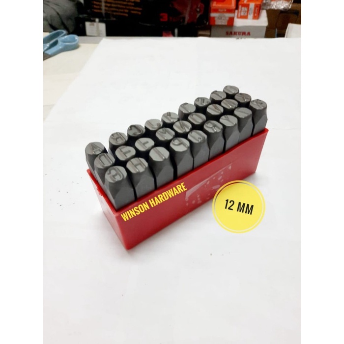 Jual Mato Alat Ketok Huruf Rangka Mesin 12Mm Toyoda Letter Stamp Punch ...