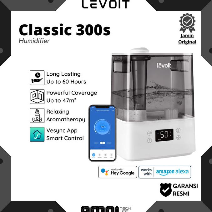 Jual Levoit Classic 300S Ultrasonic Smart Humidifier Smart App Control ...
