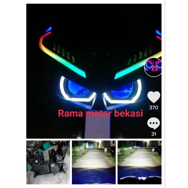 Jual PROJIE VARIO 125 150 NEW CUSTOM DRL CONTROLLER BLUETOOTH 300 MODE ...