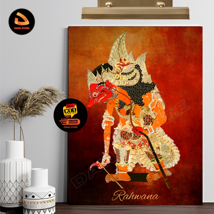 Jual Poster Wayang Rahwana Dasamuka Untuk Hiasan Dinding dan Pajangan ...