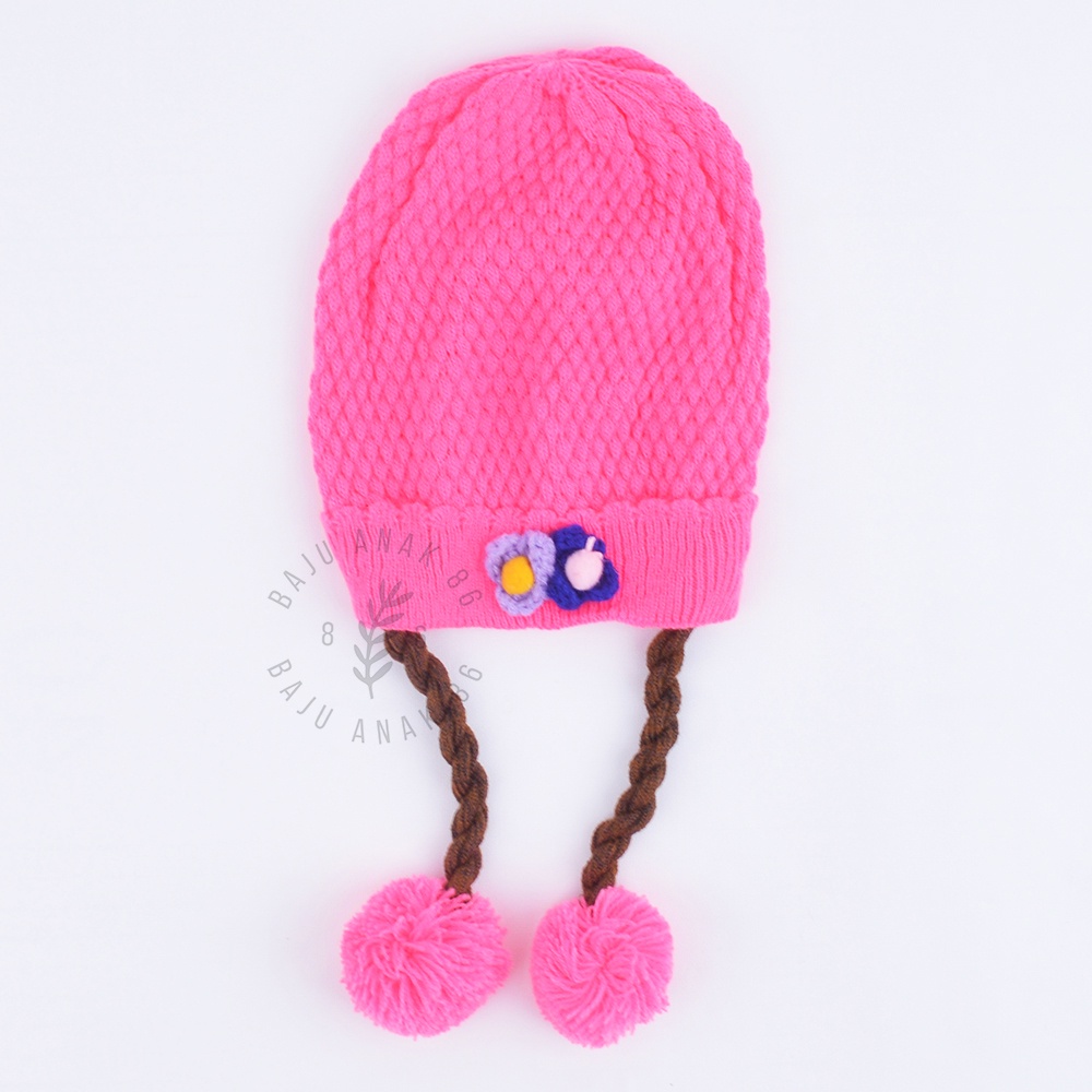 Jual Topi / Kupluk Cerry Bayi Model Rambut Kepang - 022.4709 | Shopee ...