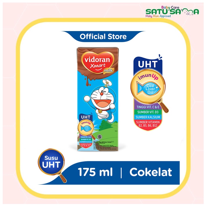 Jual VIDORAN XMART UHT - MILK 175 ML | Shopee Indonesia