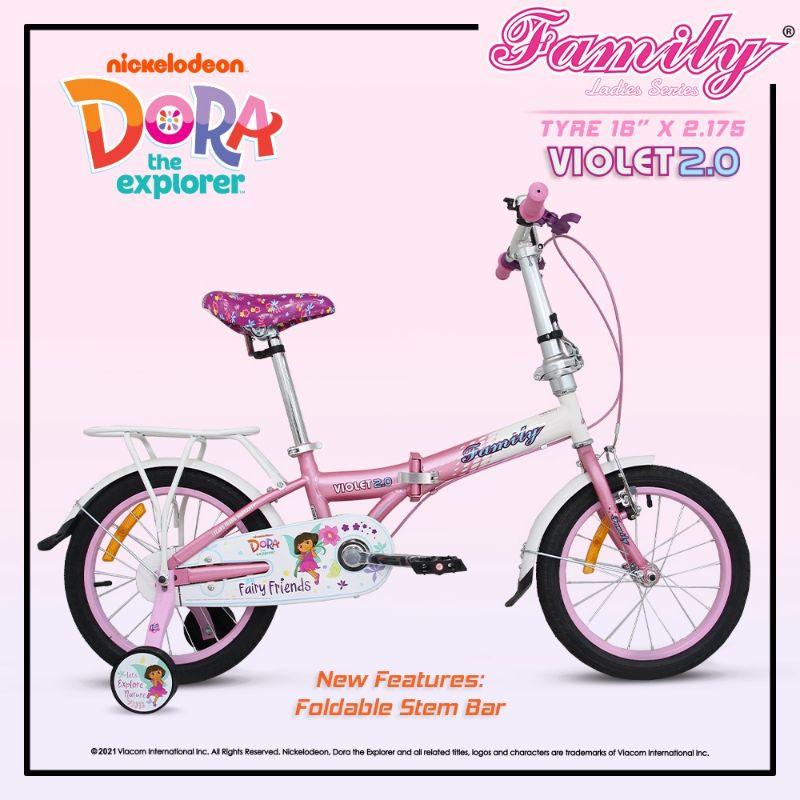 Jual Sepeda Anak Cewek Mini Sepeda Lipat Family Violet & Family Touring ...