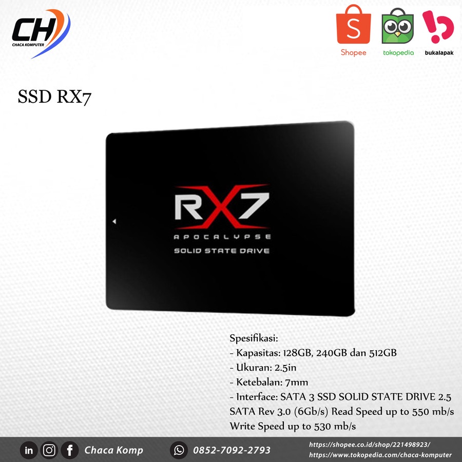 Jual SSD RX7 | Shopee Indonesia