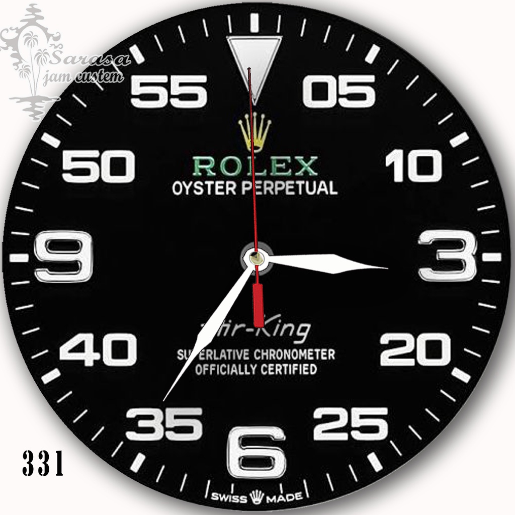 Jual JAM DINDING CUSTOM ROLEX 331 | Shopee Indonesia