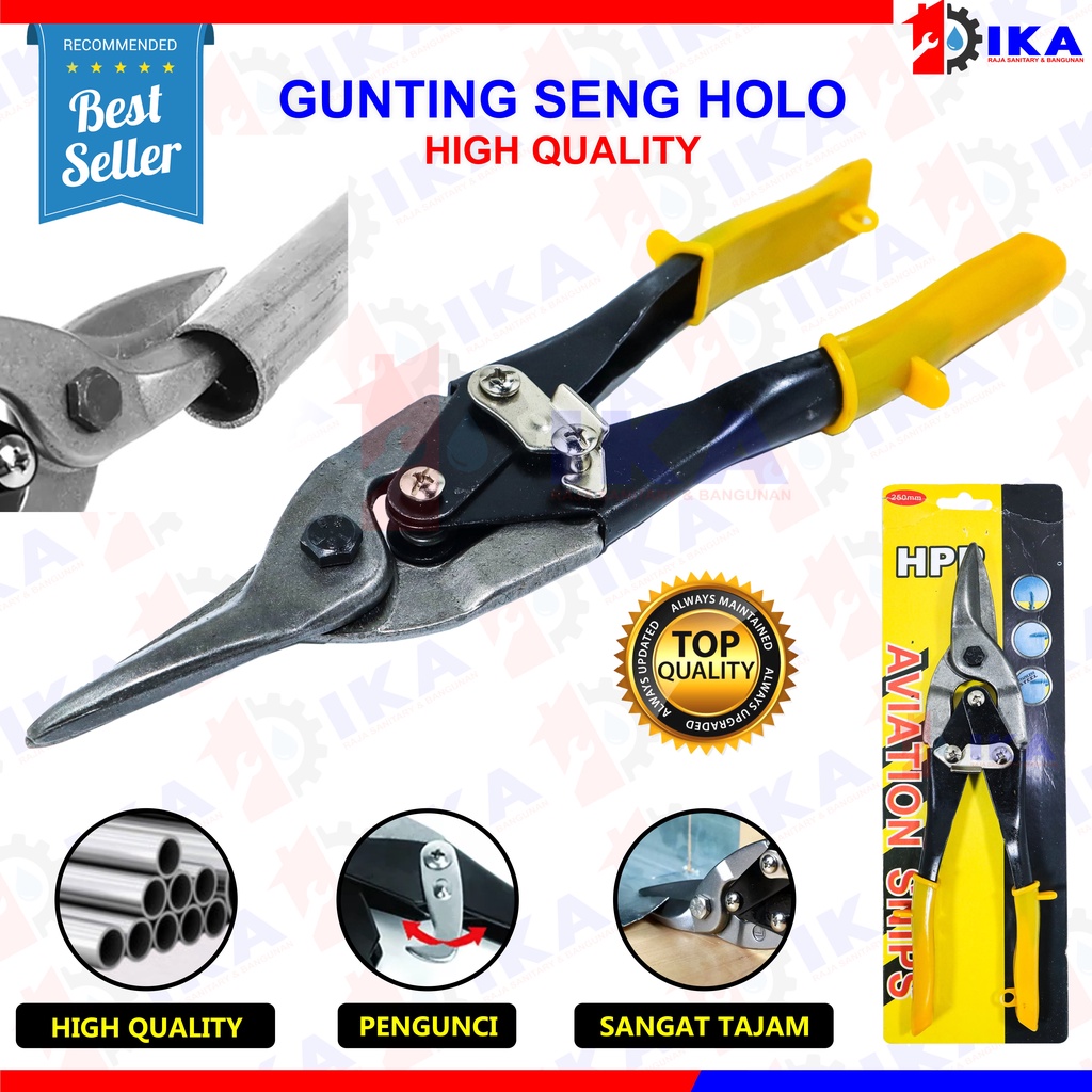 Jual Gunting Seng 10 Inch HPP / Baja Ringan Lurus/Gunting Holo ...