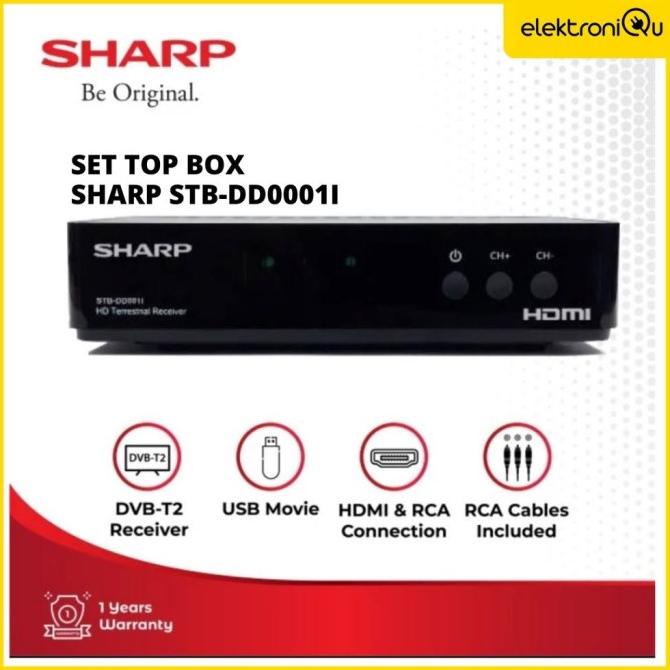 Jual set top box sharp dd001i tv digital dvbt2 setopbox dvb t2 | Shopee ...