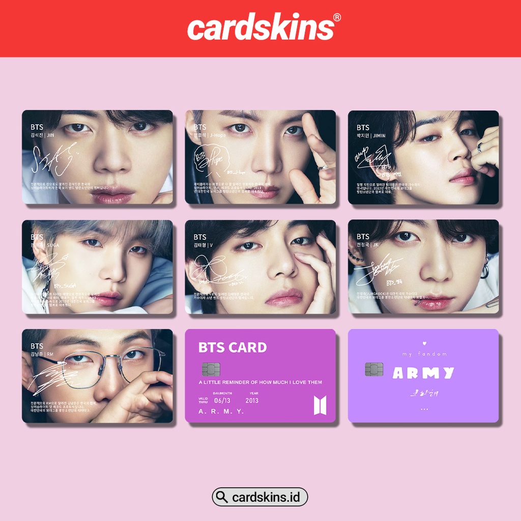 Jual BTS BANGTAN KPOP SPECIAL HOLOGRAM LOVE CARD SKIN | SKIN CARD ...