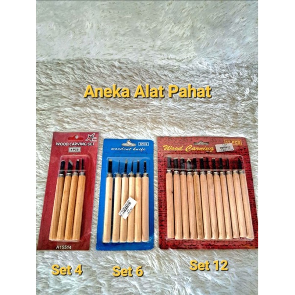 Jual Alat Pahat/Wood Carving/Pisau Ukir 3pc/6pc/12pc | Shopee Indonesia