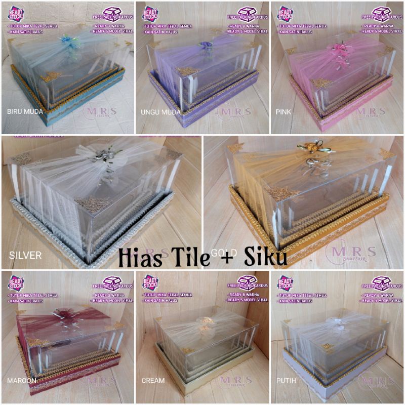 Jual Kotak Seserahan Pernikahan Set Lengkap Isi 4 Box Hantaran Parcel Mika Unik Kekinian ...