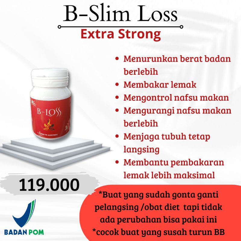 Jual Bslim Loss BPOM ( buat yang susah menurunkan Bb ) | Shopee Indonesia
